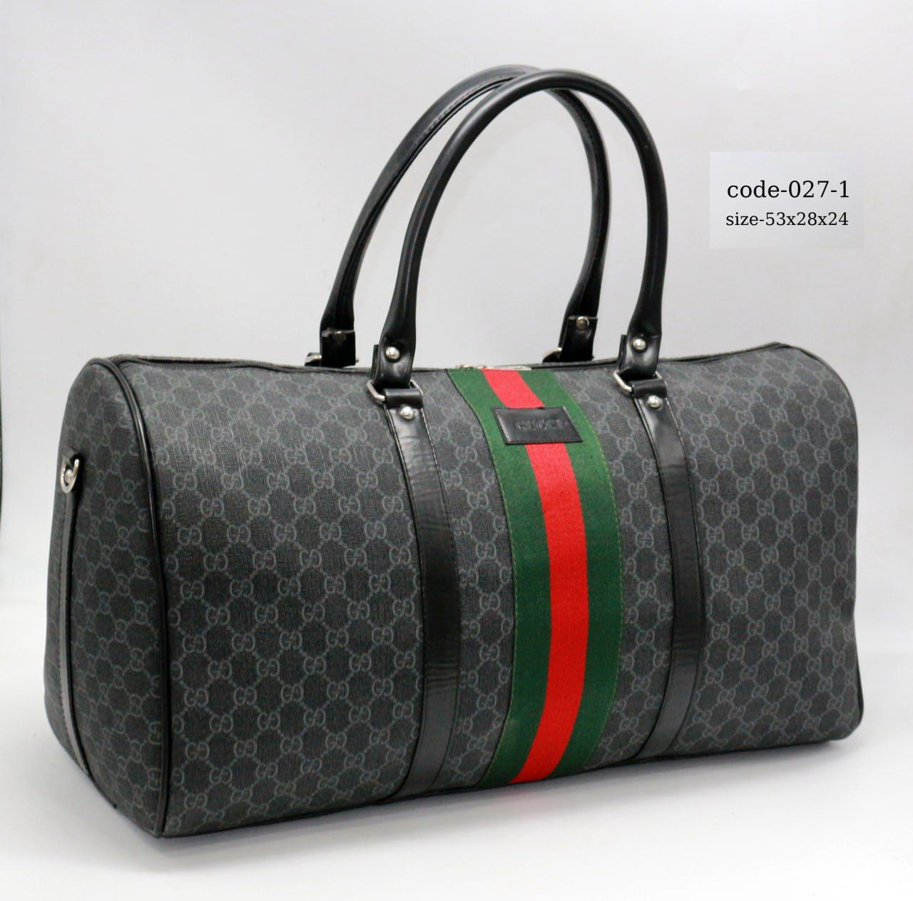 G Design Large Leather Travel Duffel Bag - ROJOO SHOP